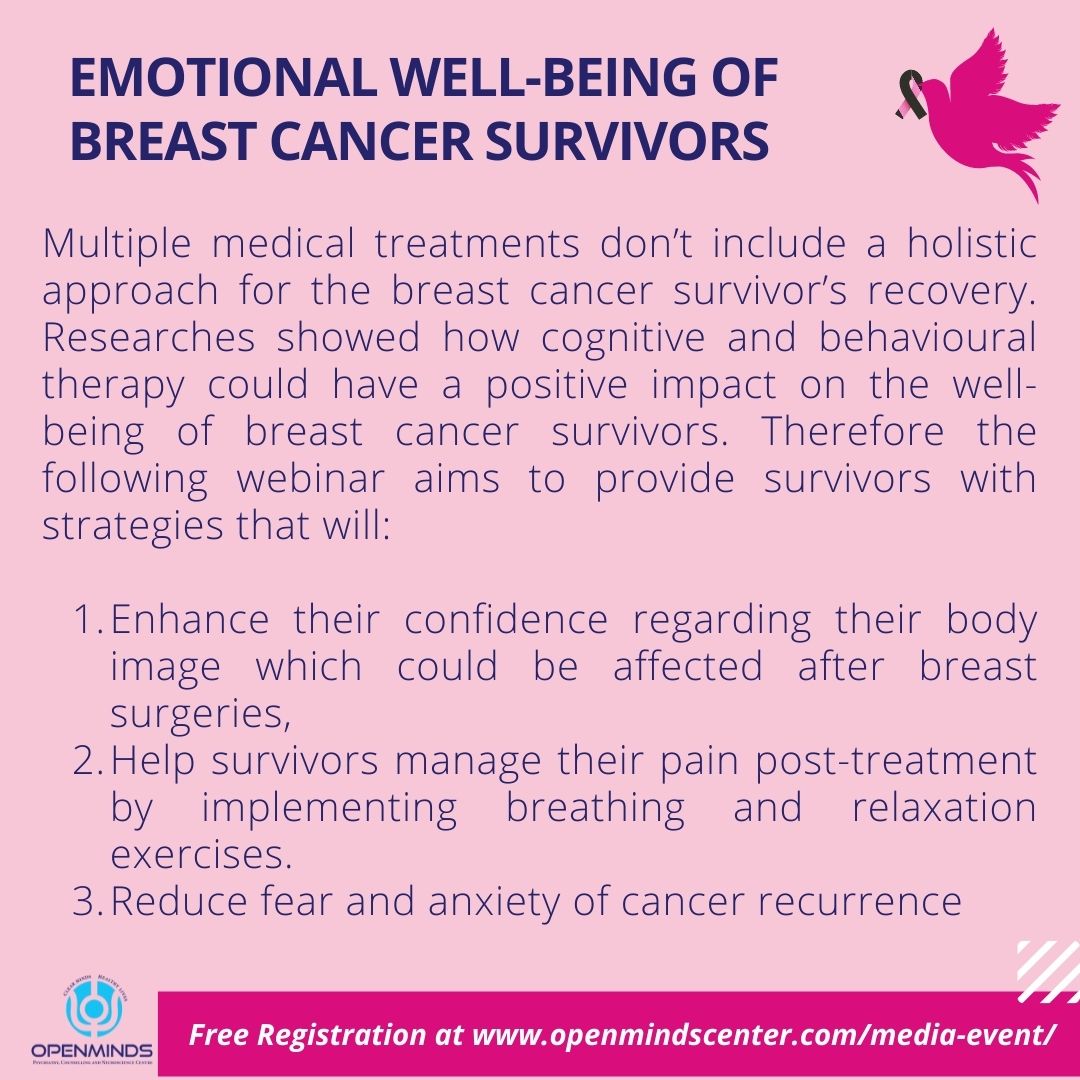 Webinar: Emotional well-being of breast cancer survivors - OPENMINDS ...